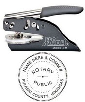 Arkansas Notary Embosser Notary Public Seal