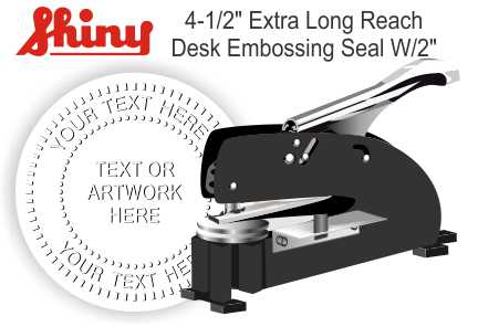 Extra Long Reach Embossing Seal Shiny EZ-ELR Extra Long Reach Desk ...
