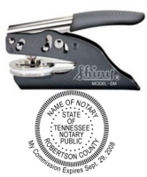 Tennessee Notary Embosser Tennessee State Notary Public Seal Tennessee ...